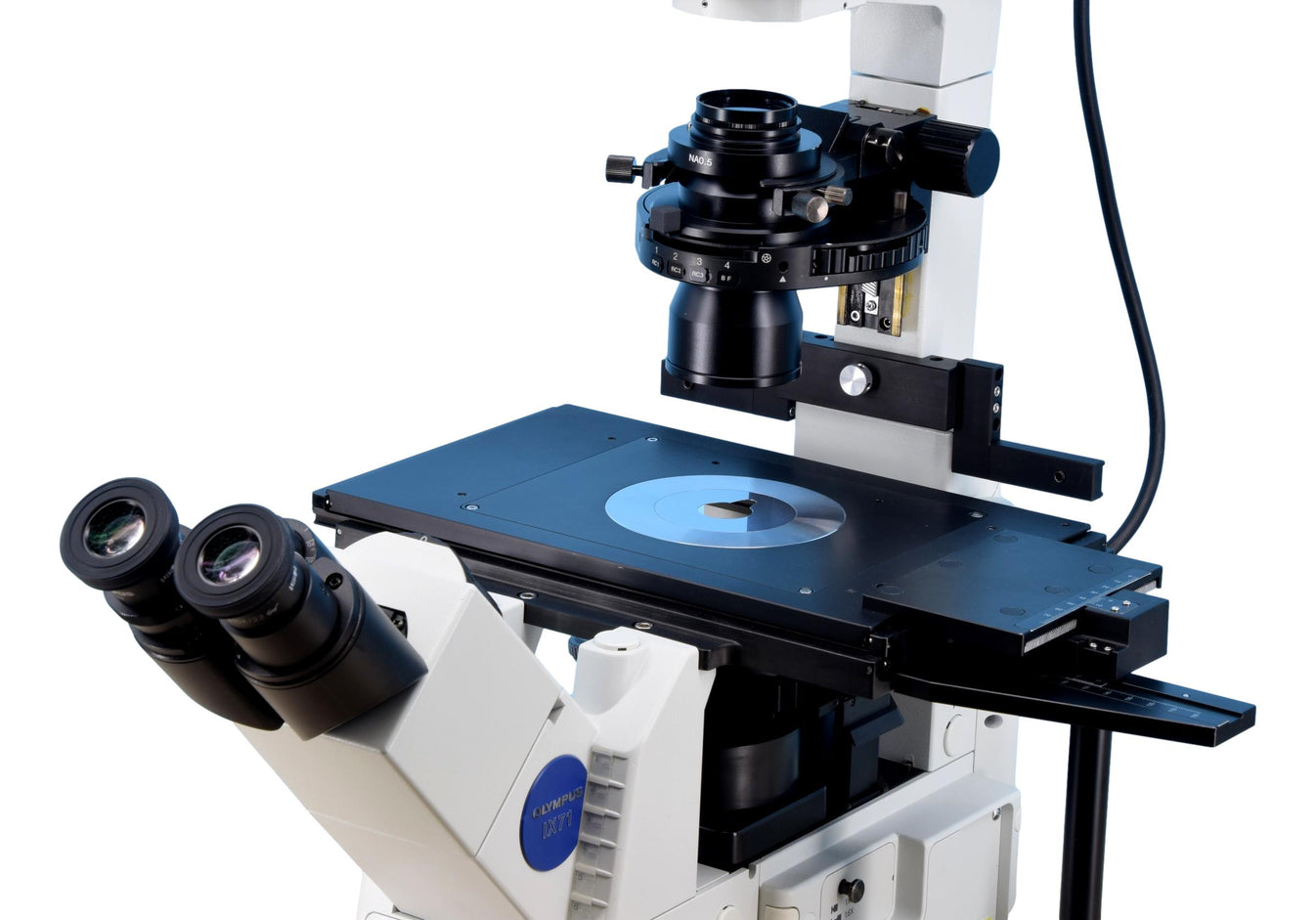 Olympus IX71 Relief Contrast / Hoffman Modulation Inverted Microscope ...