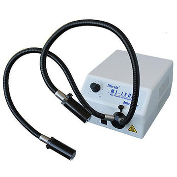 Dual Gooseneck Microscope Illuminators | LED & Halogen – Microscope Central