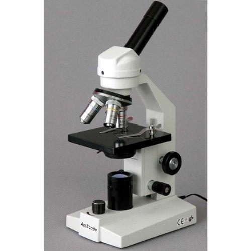 AmScope 40x-800x Student Compound Microscope - LED Cordless ...