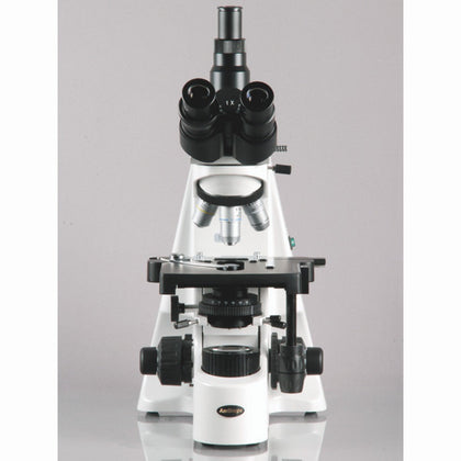 AmScope 40X-1500X Inverted Phase-Contrast + Fluorescence Microscope wi – Microscope Central