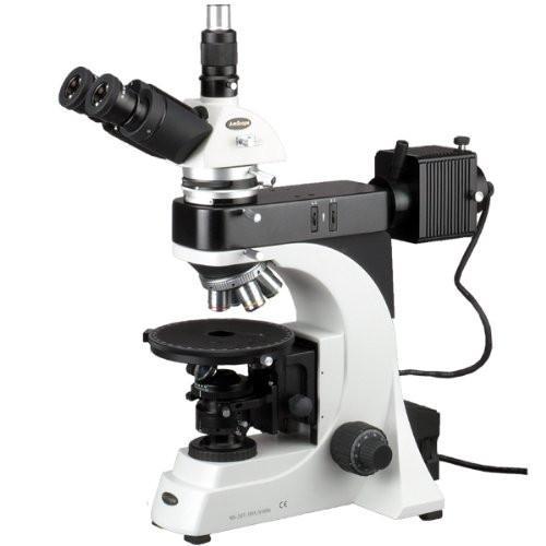 AmScope 50X-1250X Advanced EPI Trinocular Infinity Polarizing Microsco ...