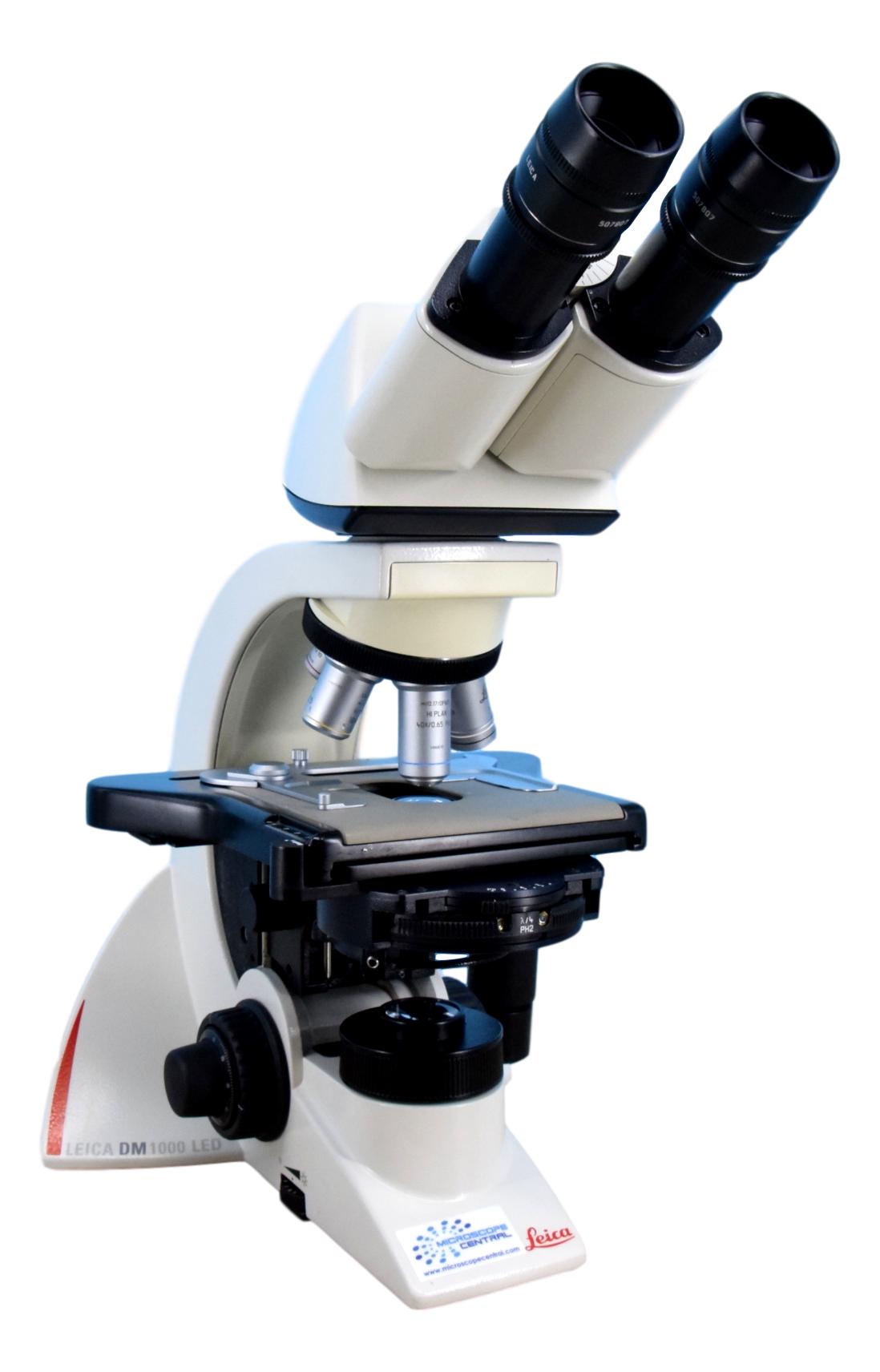 Leica DM1000 Phase Contrast & Darkfield Microscope – Microscope Central