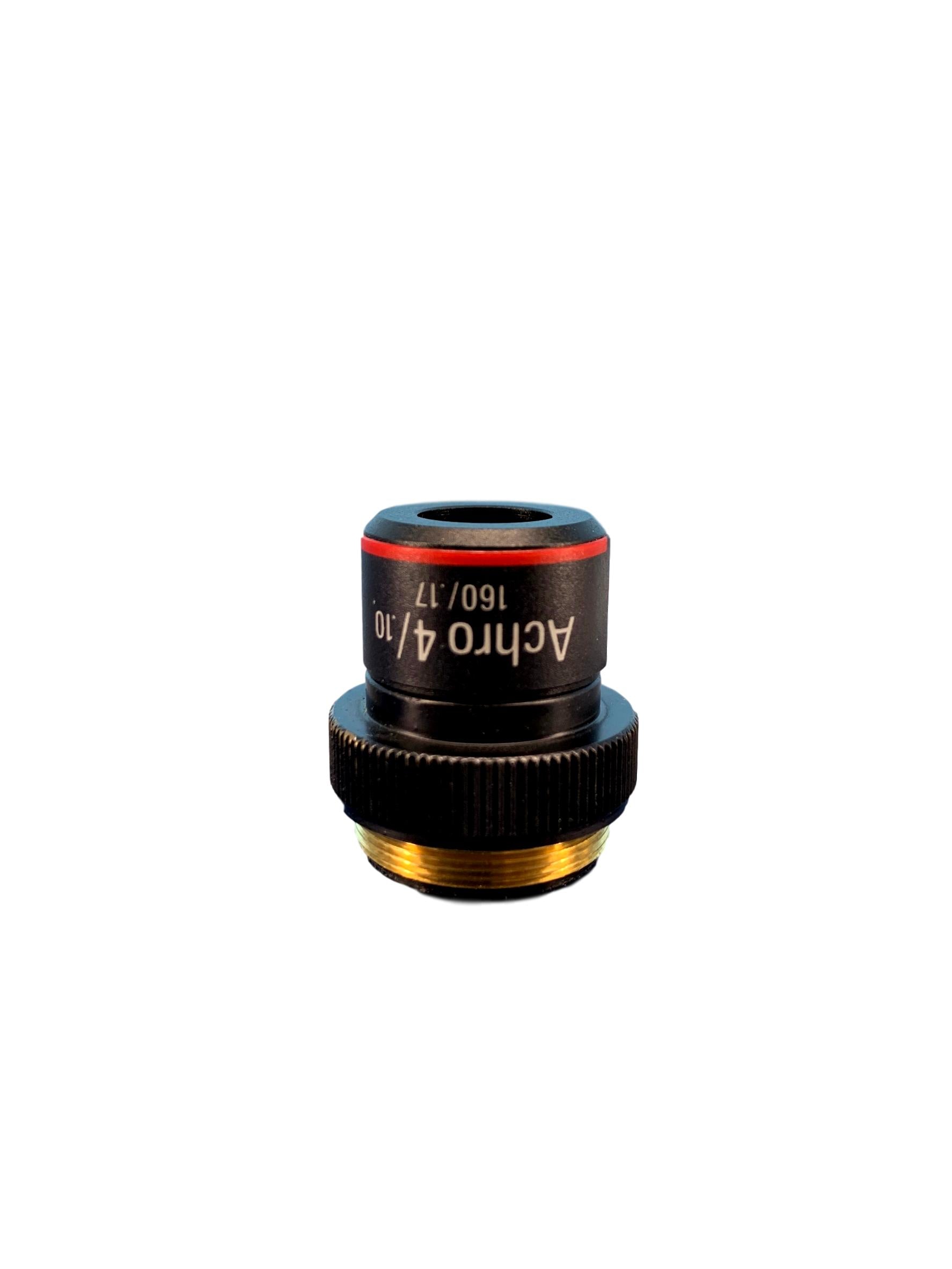 Leica Achro 4x/.10 Microscope Objective – Microscope Central