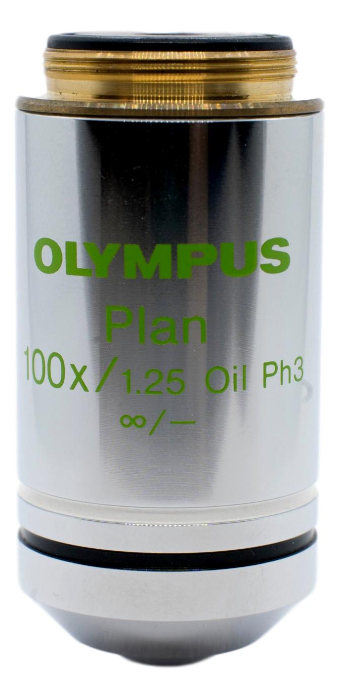 Olympus 100x Plan Phase Oil Objective – Microscope Central