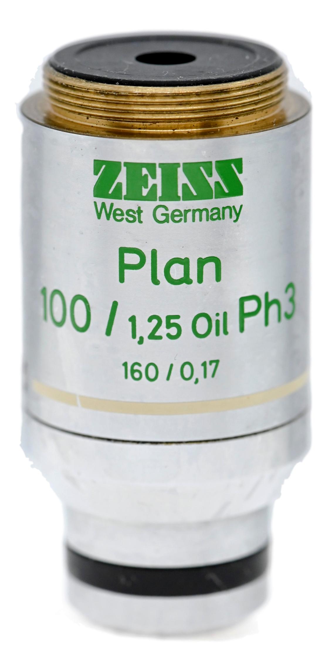 Zeiss Plan 100x Phase Contrast Oil Objective – Microscope Central