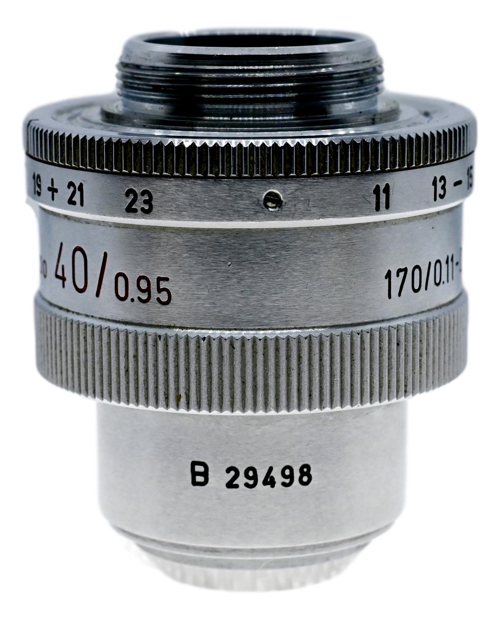 Leitz 40x APO Objective W/ Correction Collar – Microscope Central