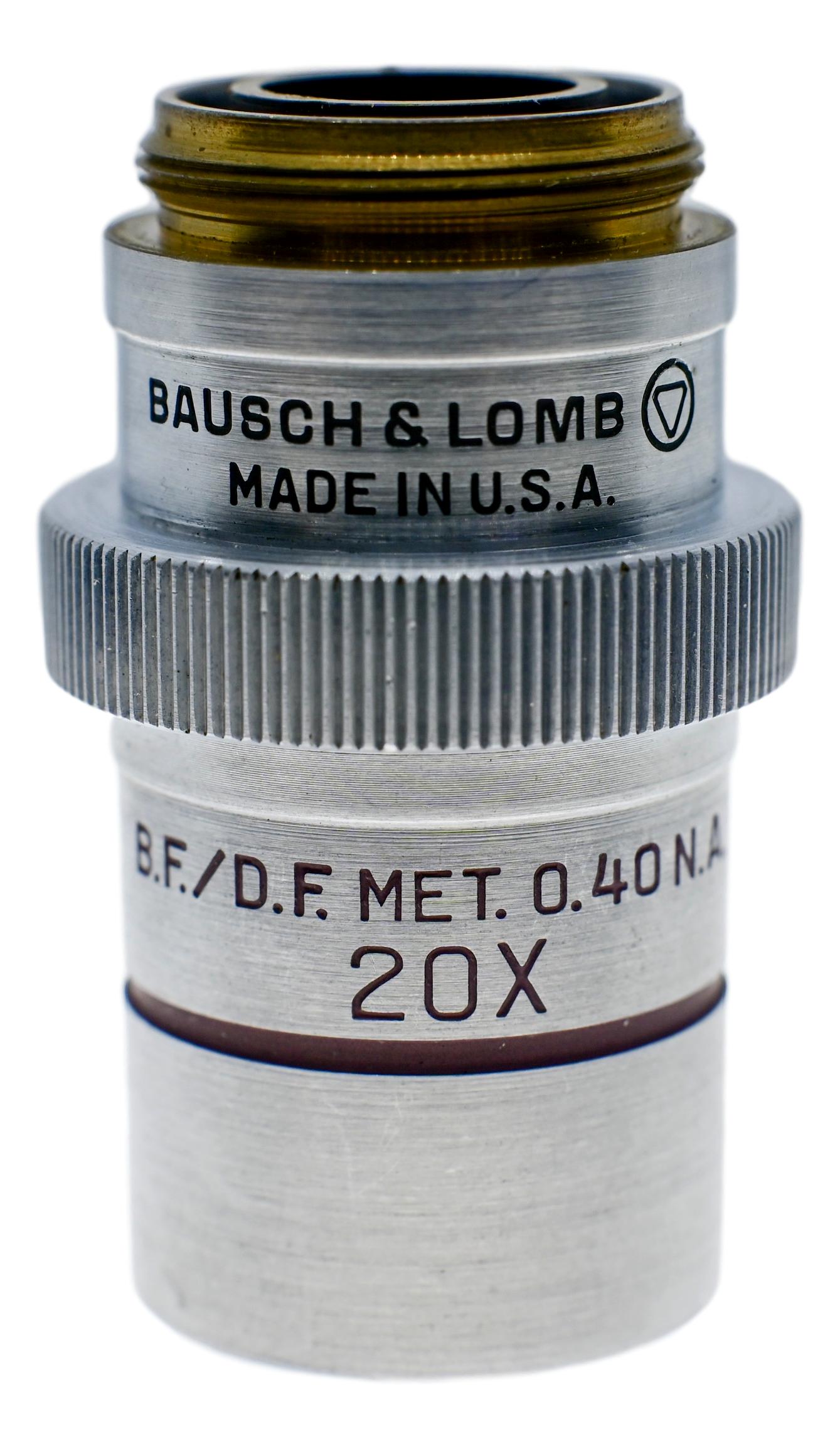 Bausch & Lomb 20x BF / DF Metallugerical Objective – Microscope Central