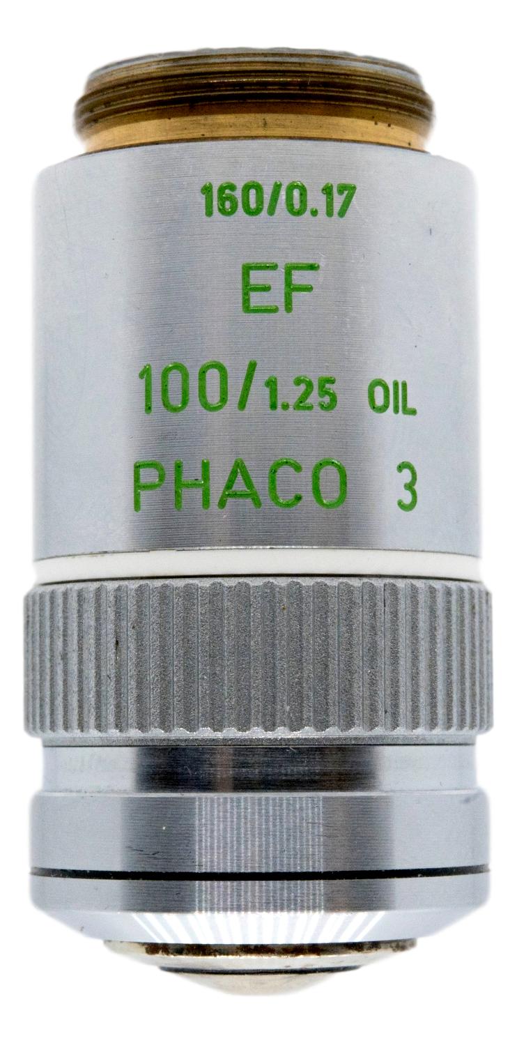 Leitz 100x EF Oil Phase 3 Objective / PHACO 3 – Microscope Central