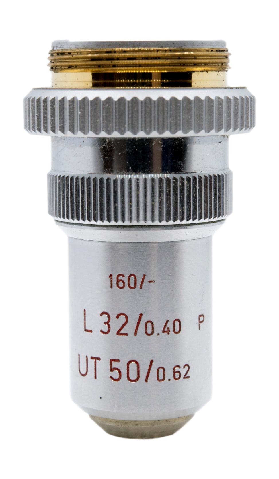 Leitz L32P / UT50 Dual Magnification Objective With Iris Diaphragrm ...