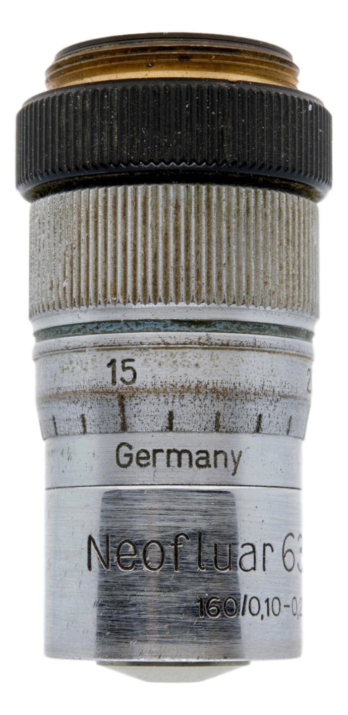 Zeiss 63x Neofluar Correction-Collar Objective Cat. #: 290485 ...