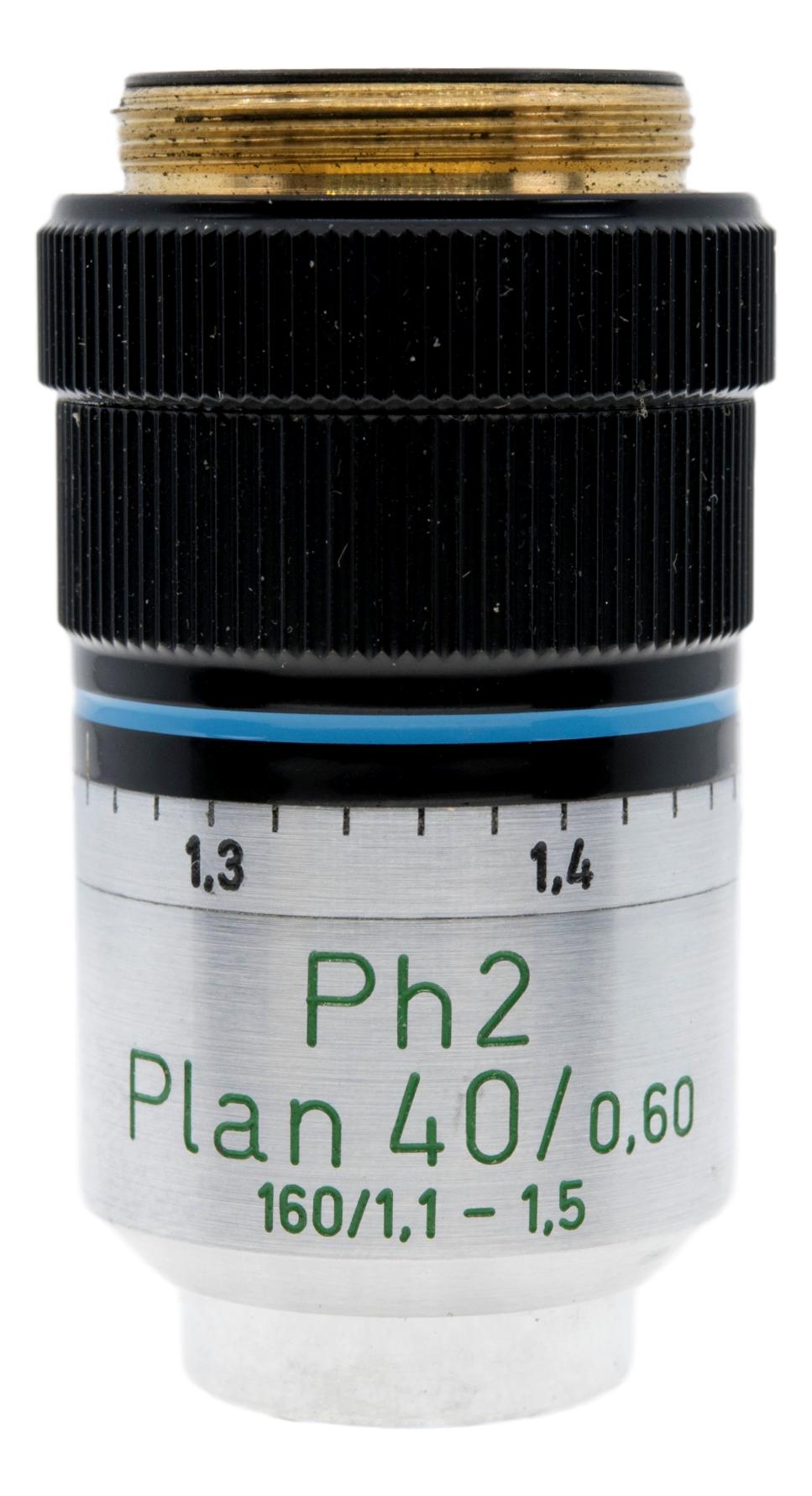 Zeiss 40x Plan Ph2 Correction-Collar Objective – Microscope Central