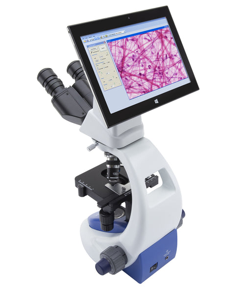 Optika B-190TB Digital Compound Microscope | Microscope w/ Tablet ...