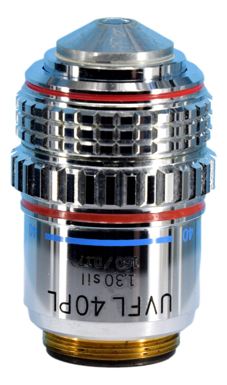 Olympus UVFL 40x PL Phase Contrast Silicone Microscope Objective ...