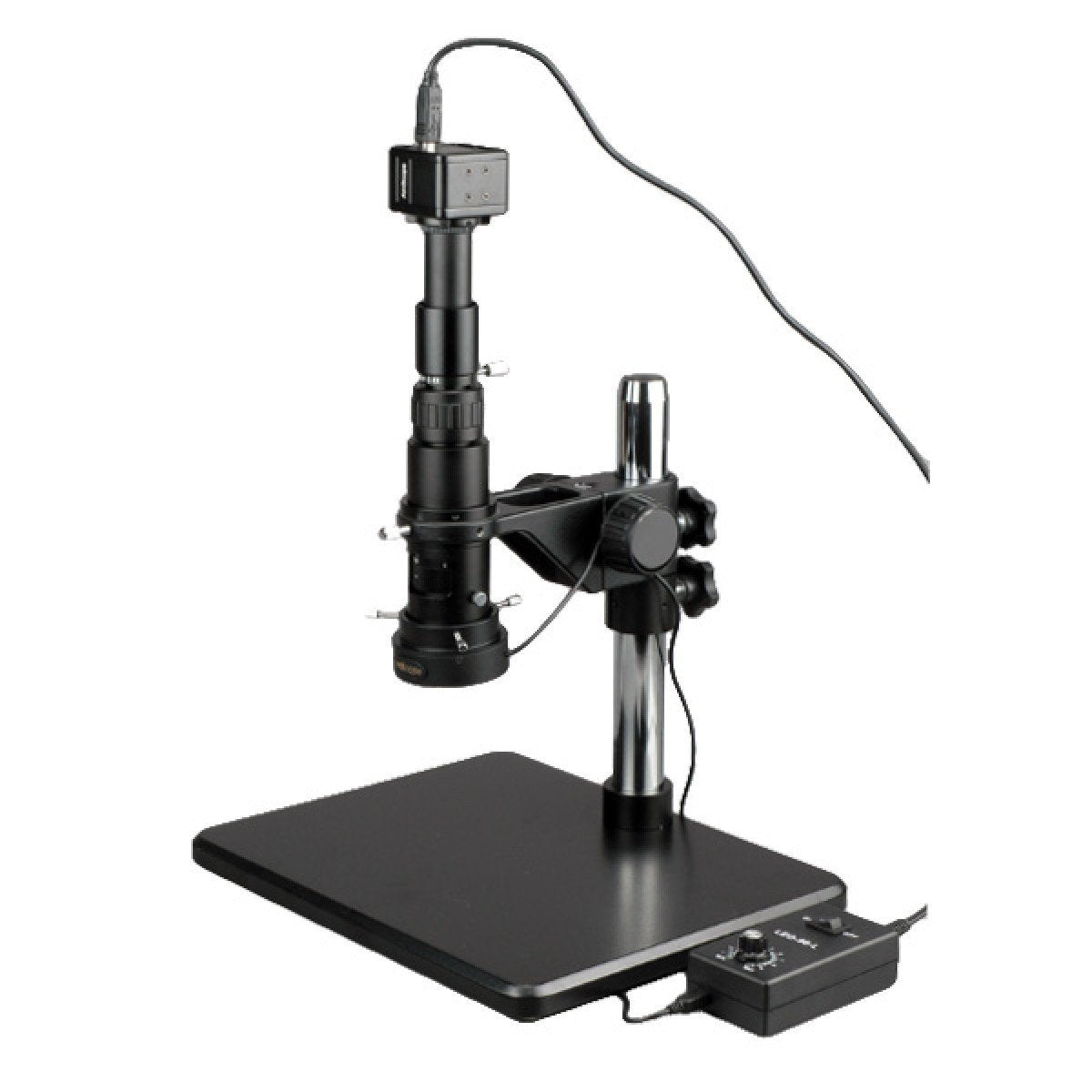 0.7X-5X Zoom Monocular Inspection Microscope + 9MP USB 2.0 C-mount Cam ...
