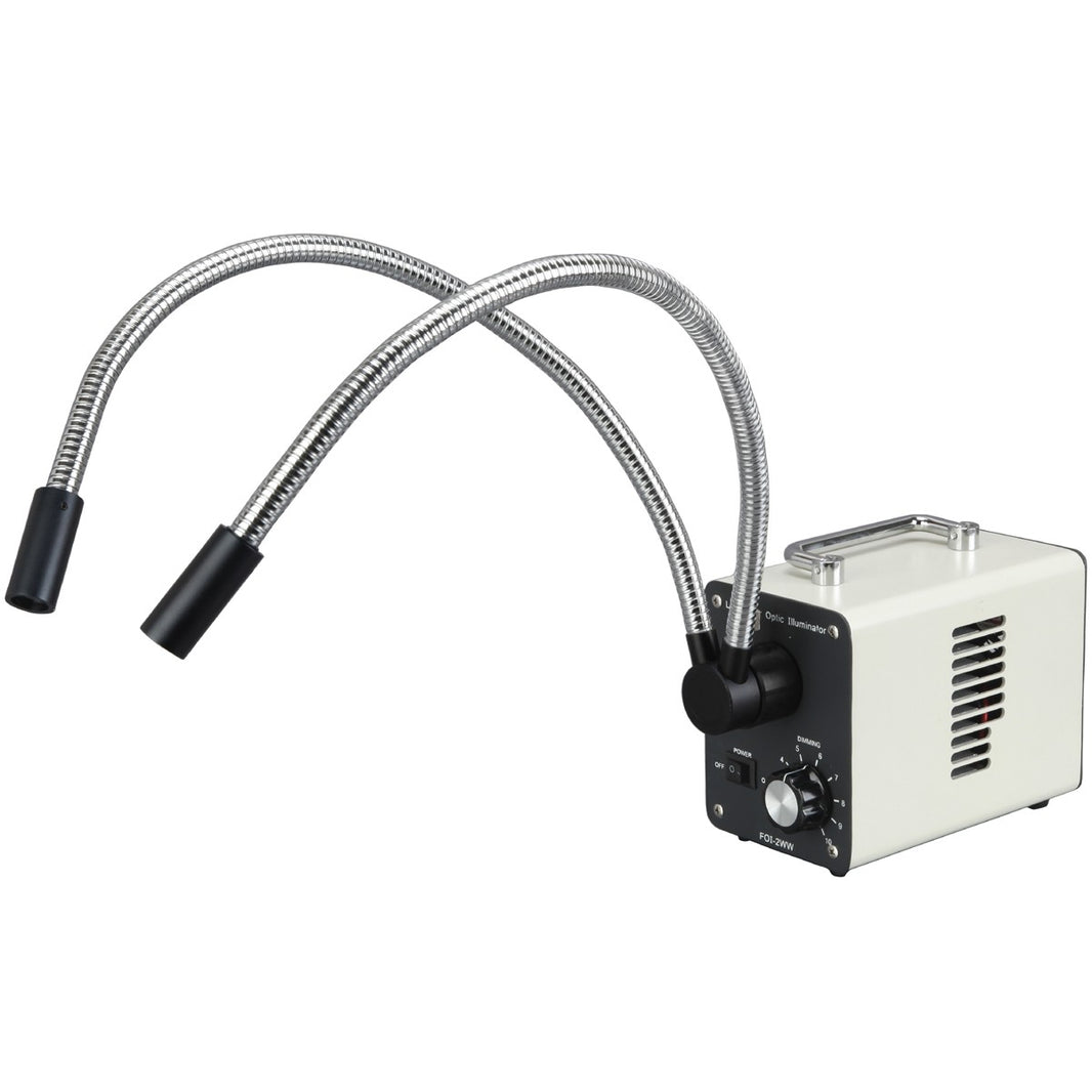 Dual Gooseneck Microscope Illuminators | LED & Halogen – Microscope Central