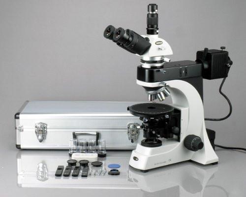 AmScope 50X-1250X EPI Infinity Polarizing Microscope + 16MP USB 3.0 Di ...