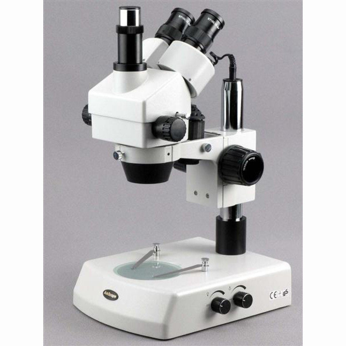 AmScope 3.5X-90X Jewelry Gem Zoom Stereo Microscope with Dual Halogen ...
